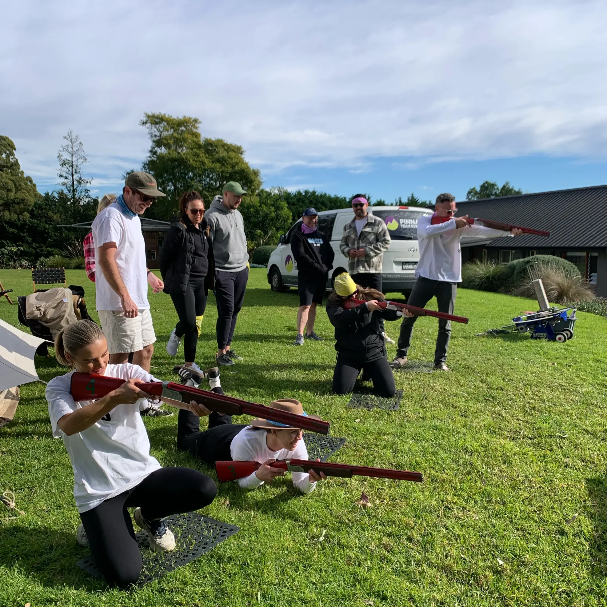 Laser Clay Shooting Team Building - Thrill of the Shoot
